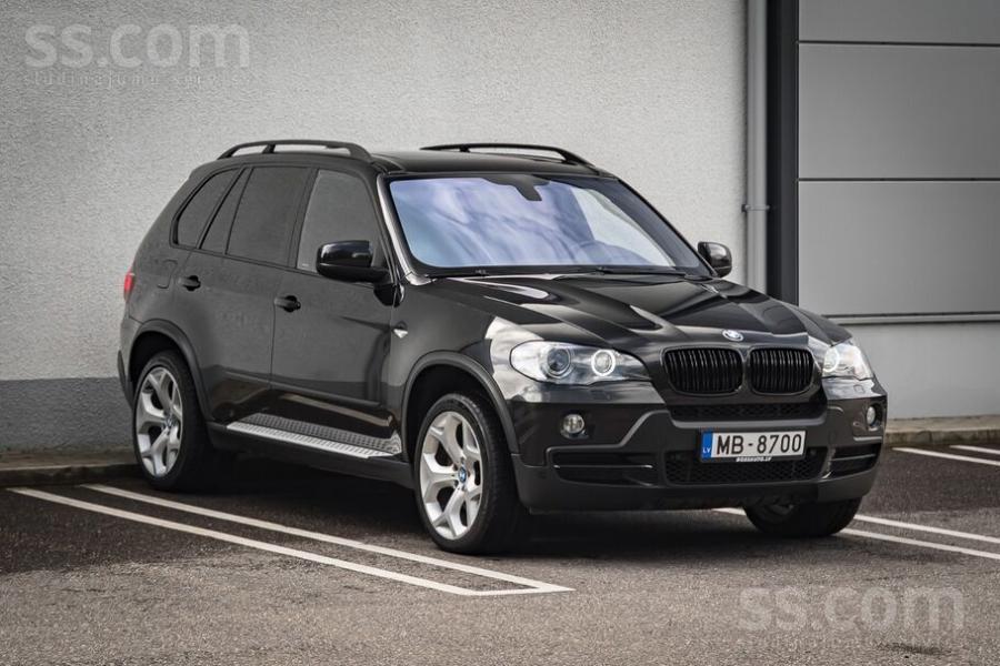 Melns BMW X5 2008 Rīga, ar dzinēja tilpumu 3.00 L un nobraukumu 352 tūkst. km par 7500 €, foto 4 vietnē AUTOMOTO.COM.LV