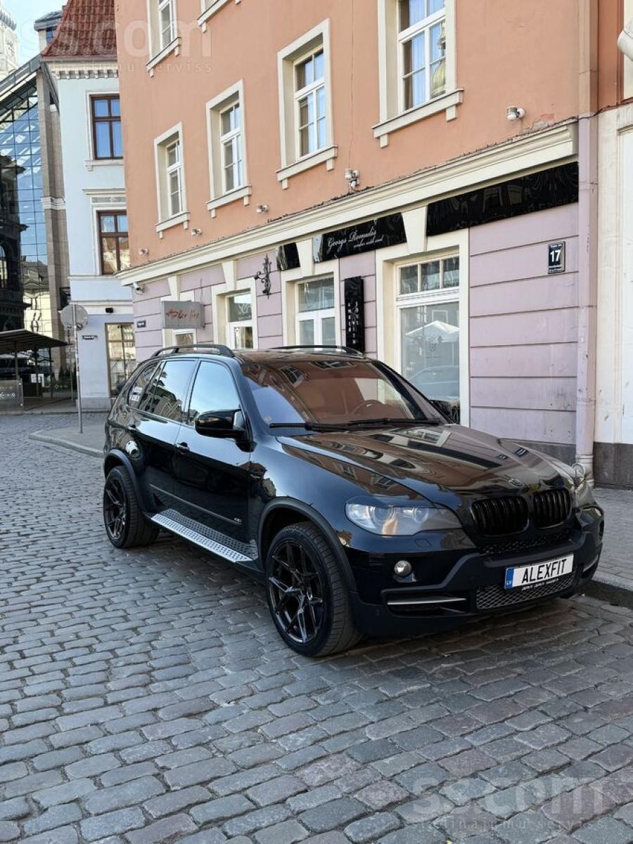 Melns BMW X5 2008 Rīga, ar dzinēja tilpumu 4.80 L un nobraukumu 345 tūkst. km par 9000 €, foto 5 vietnē AUTOMOTO.COM.LV