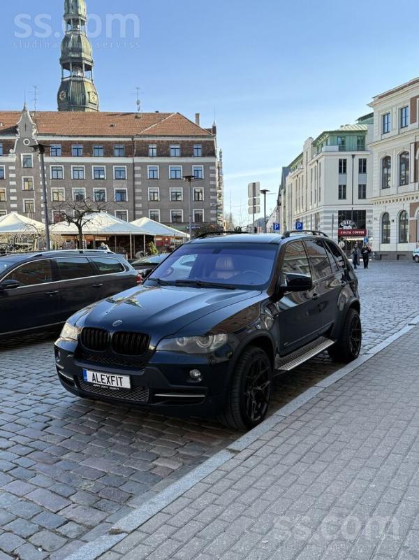 Melns BMW X5 2008 Rīga, ar dzinēja tilpumu 4.80 L un nobraukumu 345 tūkst. km par 9000 €, foto 6 vietnē AUTOMOTO.COM.LV