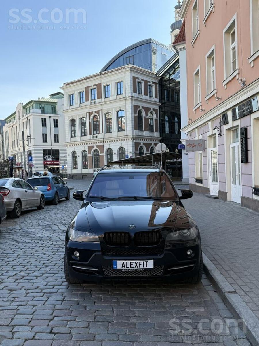 Melns BMW X5 2008 Rīga, ar dzinēja tilpumu 4.80 L un nobraukumu 345 tūkst. km par 9000 €, foto 8 vietnē AUTOMOTO.COM.LV
