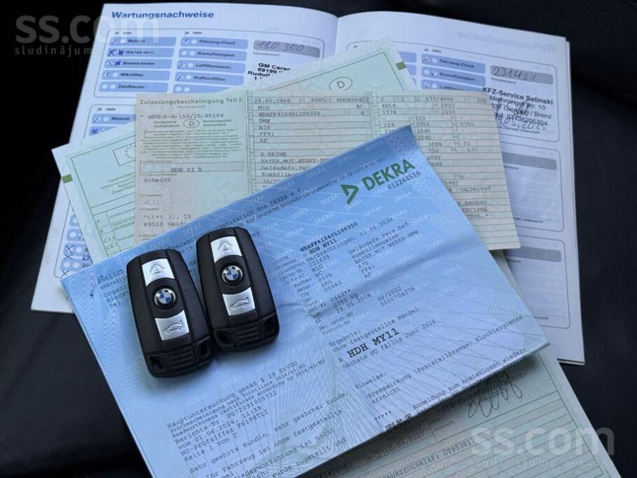 Melns BMW X5 2008 Rīga, ar dzinēja tilpumu 3.00 L un nobraukumu 250 tūkst. km par 9490 €, foto 28 vietnē AUTOMOTO.COM.LV