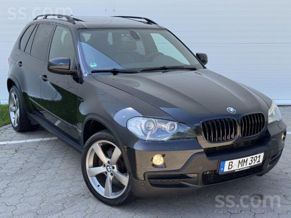 Melns BMW X5 2008 Rīga, ar dzinēja tilpumu 3.00 L un nobraukumu 250 tūkst. km par 9490 €, foto 1 vietnē AUTOMOTO.COM.LV