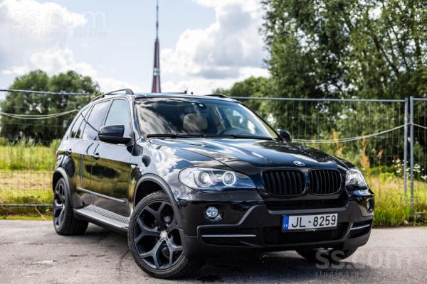 Melns BMW X5 2008 Rīga, ar dzinēja tilpumu 3.00 L un nobraukumu 318 tūkst. km par 7990 €, foto 2 vietnē AUTOMOTO.COM.LV