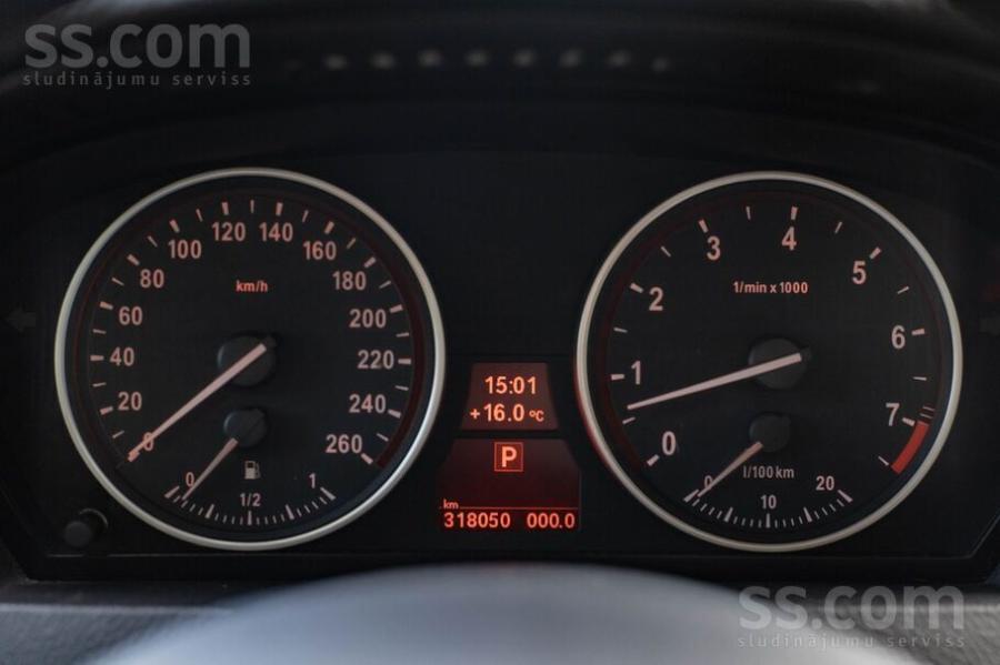 Melns BMW X5 2008 Rīga, ar dzinēja tilpumu 3.00 L un nobraukumu 318 tūkst. km par 7990 €, foto 20 vietnē AUTOMOTO.COM.LV