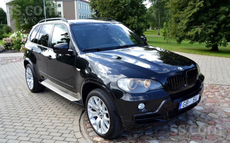 Черный БМВ Х5 2008 в Тукумс, объемом двигателя 3.00 л и пробегом 435 тыс. км за 8400 €, фото 12 на AUTOMOTO.COM.LV
