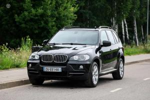 Black BMW X5 2008 in Vilnius, with an engine capacity of 2.99 L and mileage of 268 thousand km for 7500 €, photo  on AUTOMOTO.COM.LV