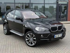 Black BMW X5 2008 in Klaipeda, with an engine capacity of 2.99 L and mileage of 229 thousand km for 6499 €, photo  on AUTOMOTO.COM.LV