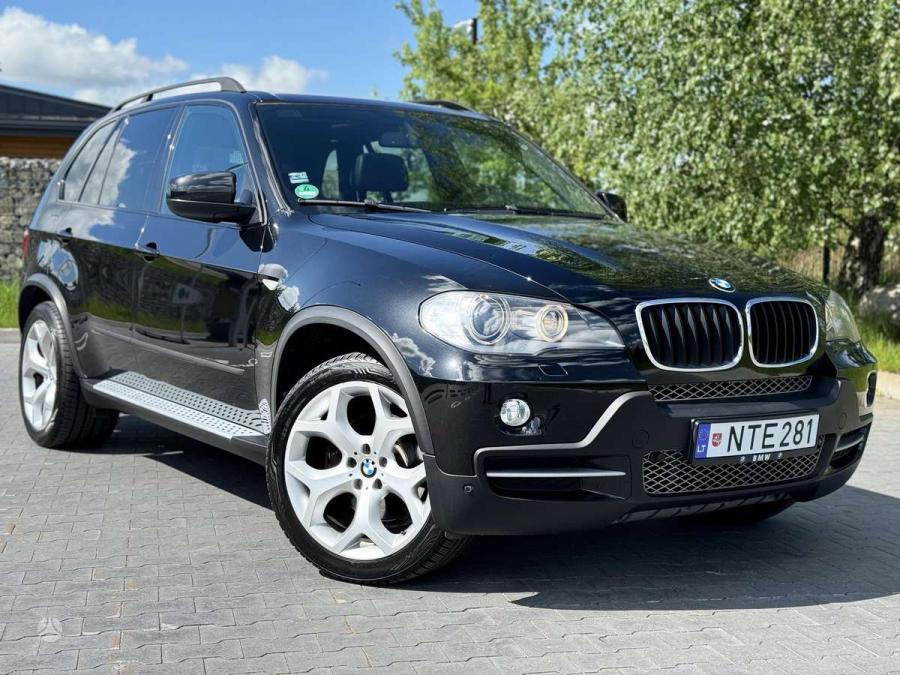 Melns BMW X5 2008 Kauņa, ar dzinēja tilpumu 2.99 L un nobraukumu 198 tūkst. km par 11999 €, foto 3 vietnē AUTOMOTO.COM.LV