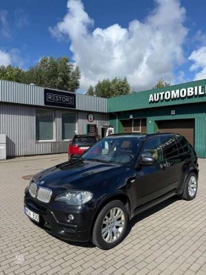 Melns BMW X5 2008 Gargždai, ar dzinēja tilpumu 2.99 L un nobraukumu 415 tūkst. km par 6500 €, foto  vietnē AUTOMOTO.COM.LV
