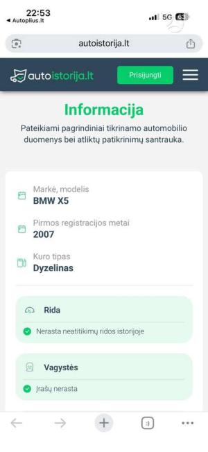 Melns BMW X5 2008 Kauņa, ar dzinēja tilpumu 2.99 L un nobraukumu 331 tūkst. km par 5350 €, foto 21 vietnē AUTOMOTO.COM.LV