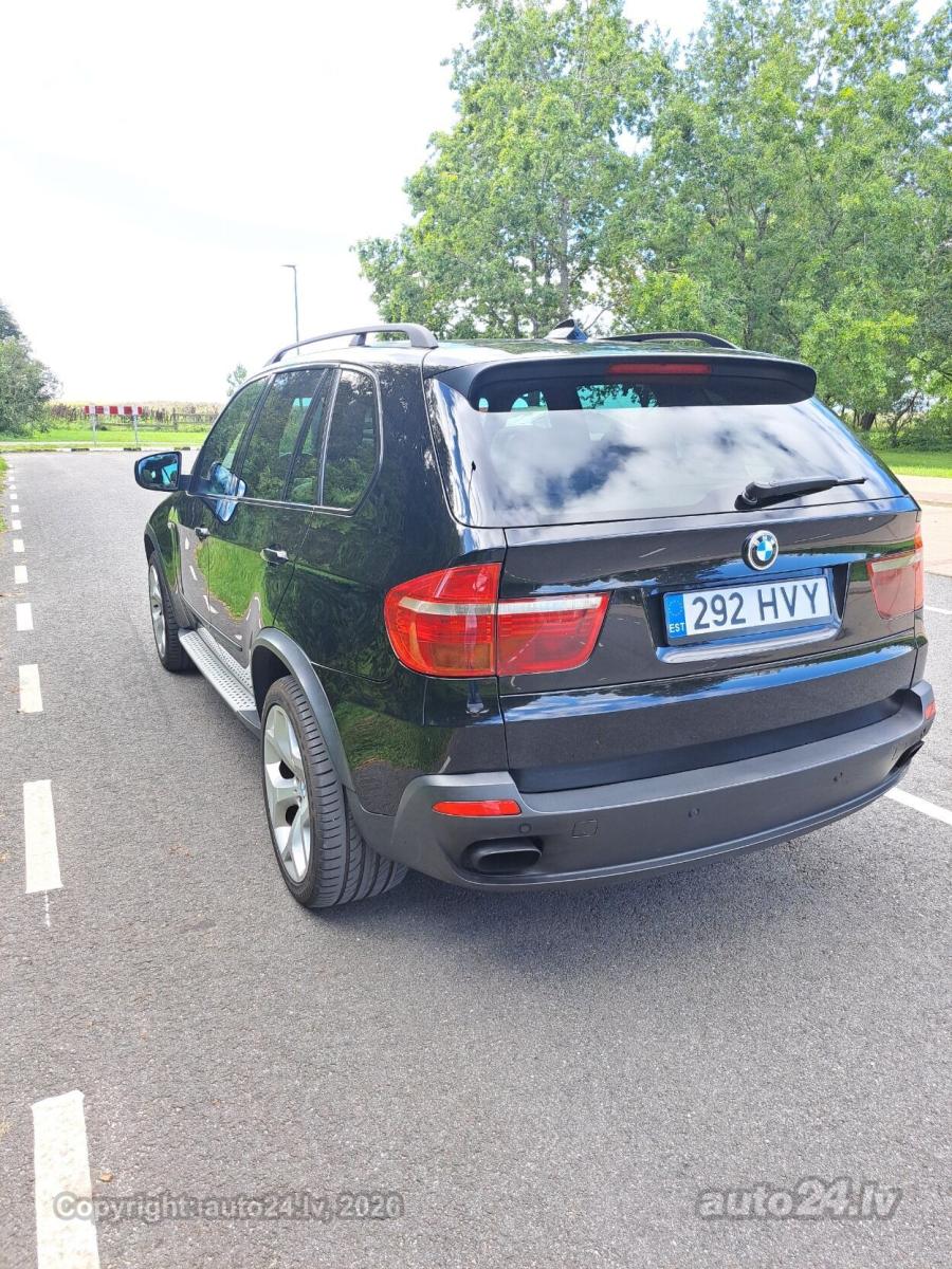 Black BMW X5 2008 in Parnu, with an engine capacity of 3.00 L and mileage of 271 thousand km for 6900 €, photo 7 on AUTOMOTO.COM.LV