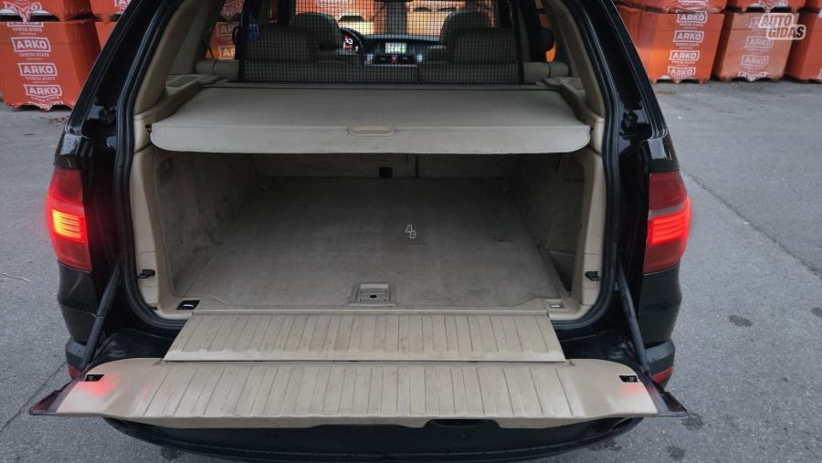 Black BMW X5 2008 in Alytus, with an engine capacity of 3.00 L and mileage of 391 thousand km for 6650 €, photo 20 on AUTOMOTO.COM.LV