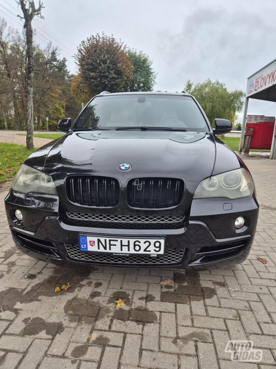 Melns BMW X5 2008 Kauņa, ar dzinēja tilpumu 3.00 L un nobraukumu 310 tūkst. km par 8700 €, foto 4 vietnē AUTOMOTO.COM.LV