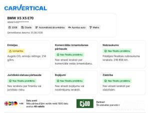 Черный БМВ Х5 2008 в Рига, объемом двигателя 3.00 л и пробегом 283 тыс. км за 9500 €, фото 18 на AUTOMOTO.COM.LV