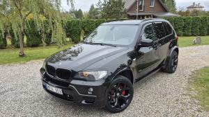 Black BMW X5 2008 in Utena, with an engine capacity of 3.00 L and mileage of 392 thousand km for 9390 €, photo 4 on AUTOMOTO.COM.LV