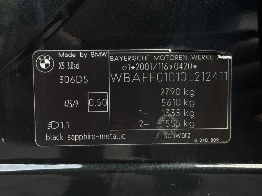 Black BMW X5 2009 in Jurmala, with an engine capacity of 3.00 L and mileage of 285 thousand km for 7990 €, photo 29 on AUTOMOTO.COM.LV