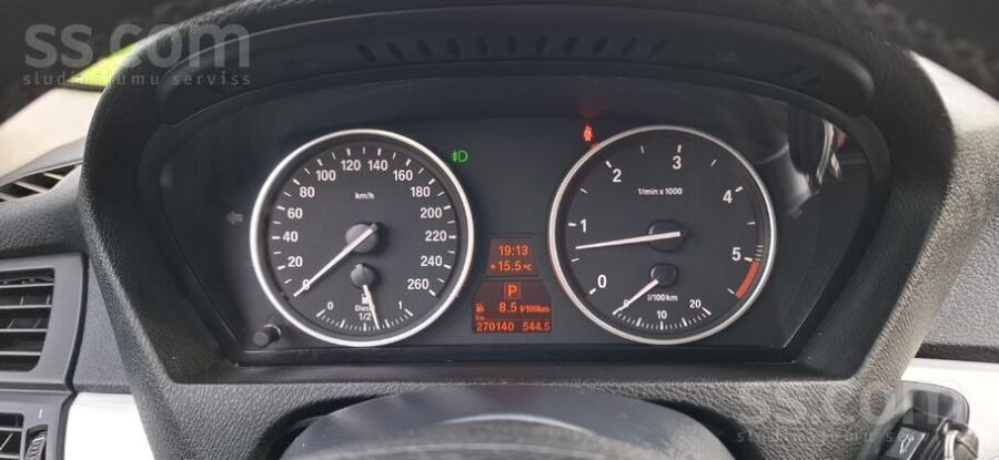 Melns BMW X5 2009 Liepāja, ar dzinēja tilpumu 3.00 L un nobraukumu 269 tūkst. km par 10400 €, foto 8 vietnē AUTOMOTO.COM.LV