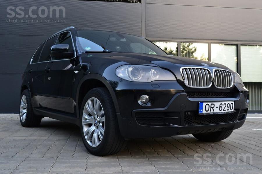 Melns BMW X5 2009 Rīga, ar dzinēja tilpumu 3.00 L un nobraukumu 351 tūkst. km par 8500 €, foto 1 vietnē AUTOMOTO.COM.LV