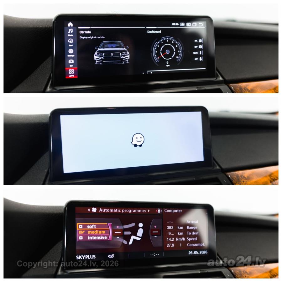 Black BMW X5 2010 in Tallinn, with an engine capacity of 3.00 L and mileage of 388 thousand km for 7990 €, photo 30 on AUTOMOTO.COM.LV
