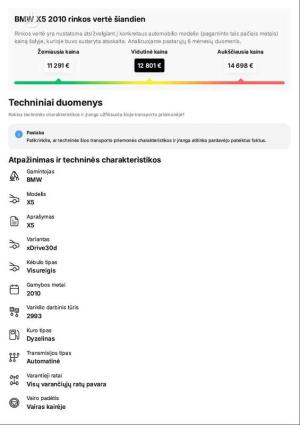 Черный БМВ Х5 2011 в Вильнюс, объемом двигателя 2.99 л и пробегом 312 тыс. км за 10998 €, фото 18 на AUTOMOTO.COM.LV