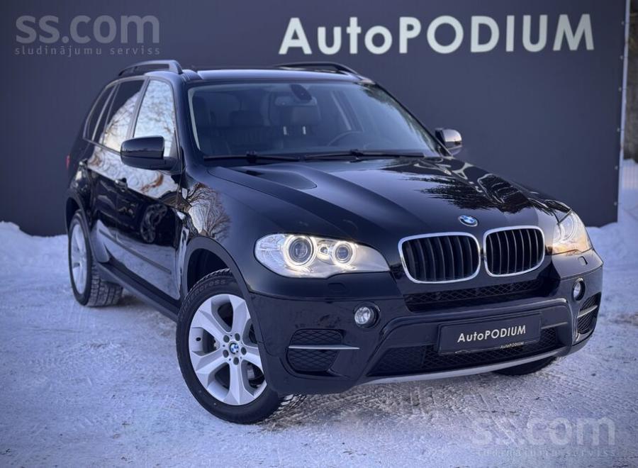Black BMW X5 2011 in Riga, with an engine capacity of 3.00 L and mileage of 225 thousand km for 10990 €, photo 6 on AUTOMOTO.COM.LV