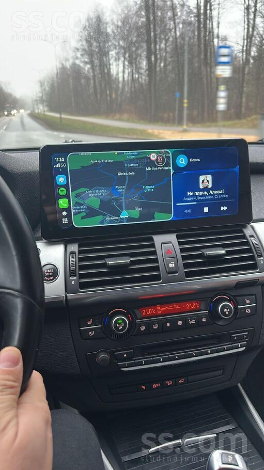Black BMW X5 2011 in Riga, with an engine capacity of 3.00 L and mileage of 275 thousand km for 12700 €, photo 10 on AUTOMOTO.COM.LV