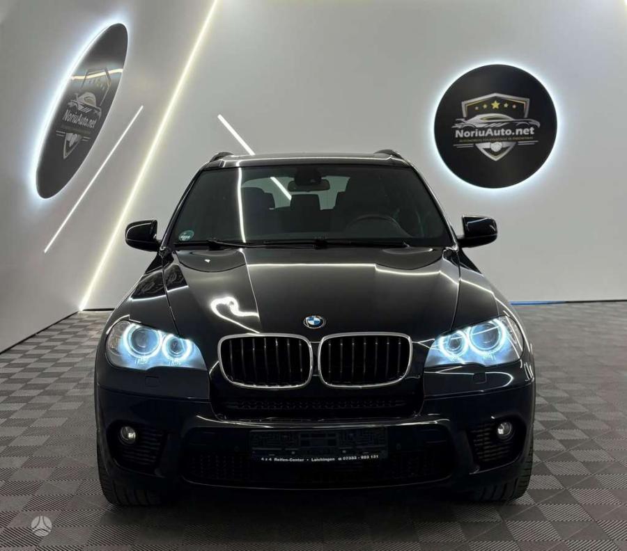 Black BMW X5 2011 in Marijampole, with an engine capacity of 2.99 L and mileage of 269 thousand km for 12650 €, photo 6 on AUTOMOTO.COM.LV