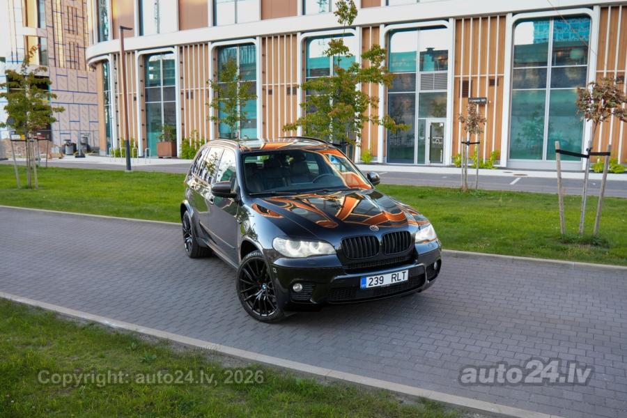 Black BMW X5 2011 in Tallinn, with an engine capacity of 3.00 L and mileage of 270 thousand km for 15299 €, photo 4 on AUTOMOTO.COM.LV