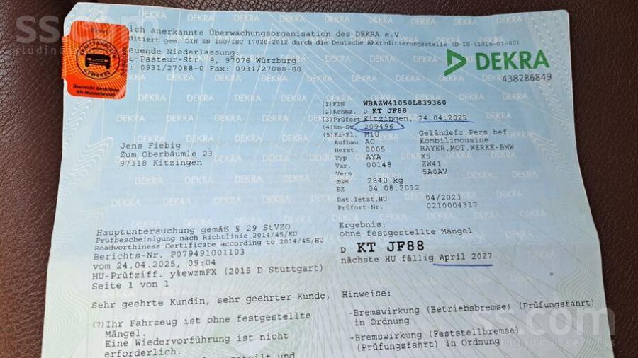 Melns BMW X5 2012 Ogre, ar dzinēja tilpumu 3.00 L un nobraukumu 220 tūkst. km par 11500 €, foto 35 vietnē AUTOMOTO.COM.LV