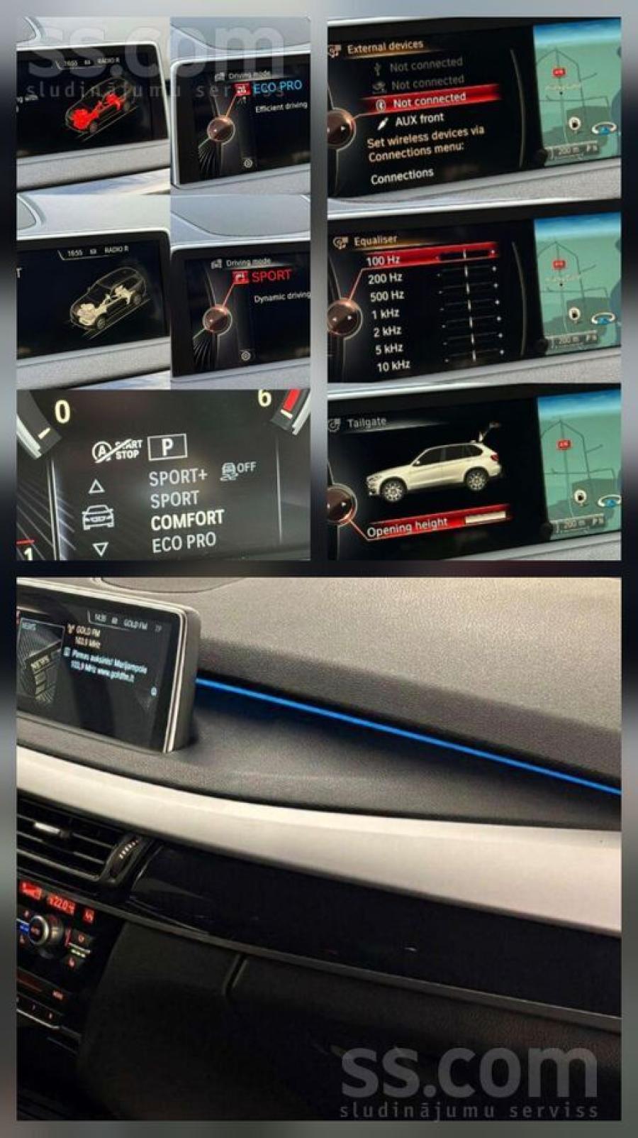 Melns BMW X5 2013 Rīga, ar dzinēja tilpumu 3.00 L un nobraukumu 271 tūkst. km par 22900 €, foto 32 vietnē AUTOMOTO.COM.LV
