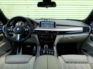 Black BMW X5 2014 in Riga, with an engine capacity of 3.00 L and mileage of 266 thousand km for 19900 €, photo 6 on AUTOMOTO.COM.LV
