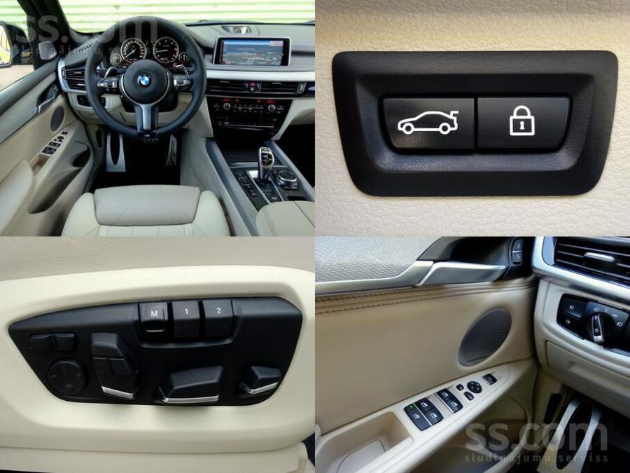 Black BMW X5 2014 in Riga, with an engine capacity of 3.00 L and mileage of 266 thousand km for 19900 €, photo 13 on AUTOMOTO.COM.LV