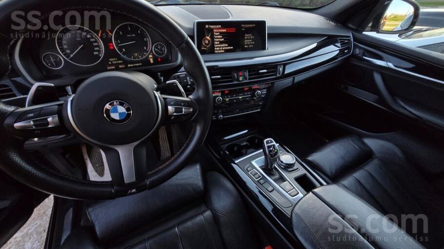 Black BMW X5 2014 in Riga, with an engine capacity of 3.00 L and mileage of 245 thousand km for 20000 €, photo 14 on AUTOMOTO.COM.LV