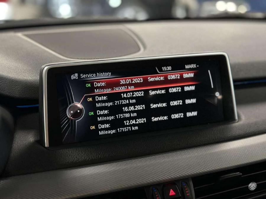 Black BMW X5 2014 in Klaipeda, with an engine capacity of 2.99 L and mileage of 288 thousand km for 19950 €, photo 22 on AUTOMOTO.COM.LV