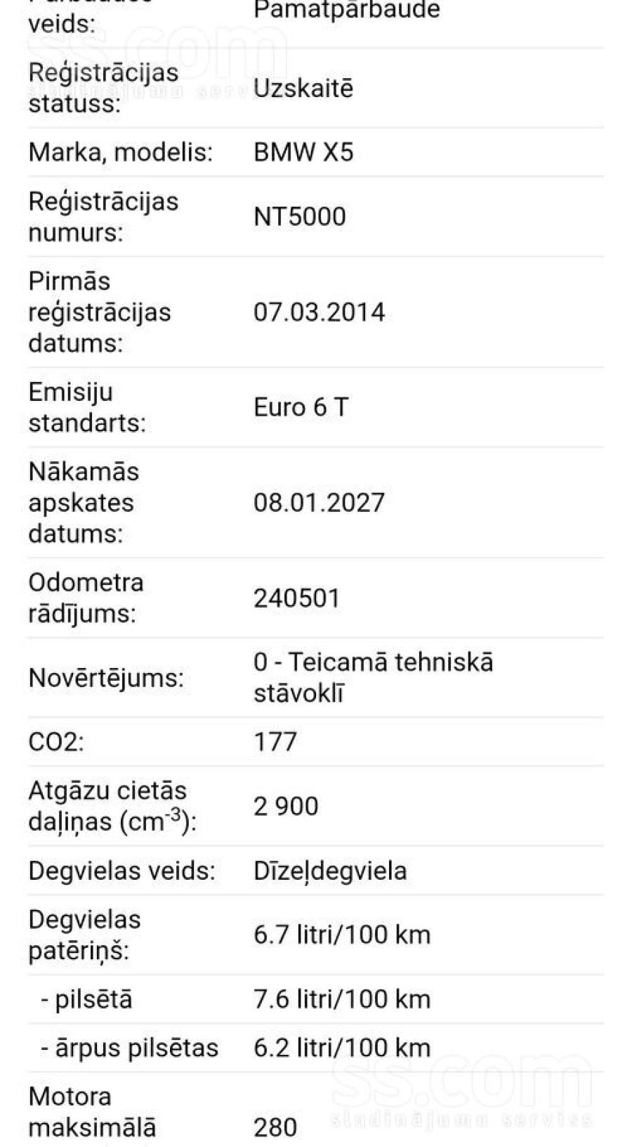 Melns BMW X5 2014 Rīga, ar dzinēja tilpumu 3.00 L un nobraukumu 245 tūkst. km par 23900 €, foto 9 vietnē AUTOMOTO.COM.LV