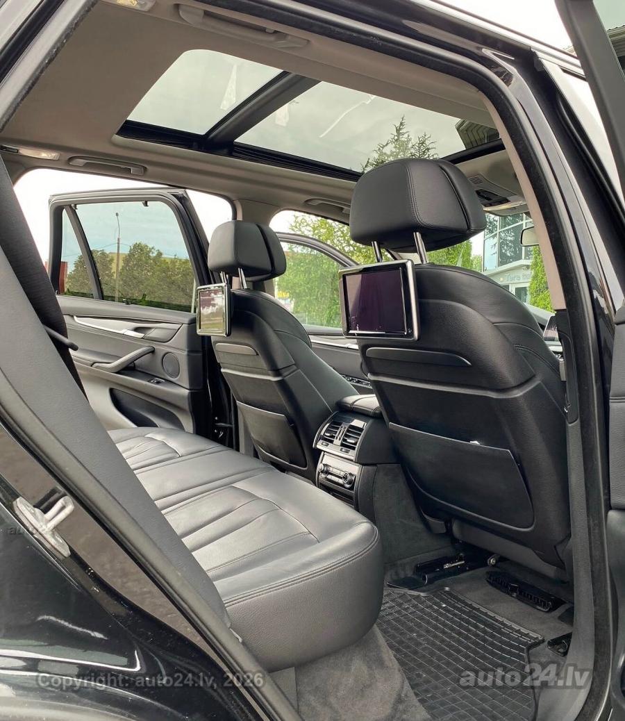 Black BMW X5 2014 in Tallinn, with an engine capacity of 3.00 L and mileage of 0 thousand km for 27000 €, photo 8 on AUTOMOTO.COM.LV