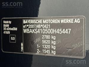Black BMW X5 2014 in Riga, with an engine capacity of 3.00 L and mileage of 296 thousand km for 21900 €, photo 18 on AUTOMOTO.COM.LV