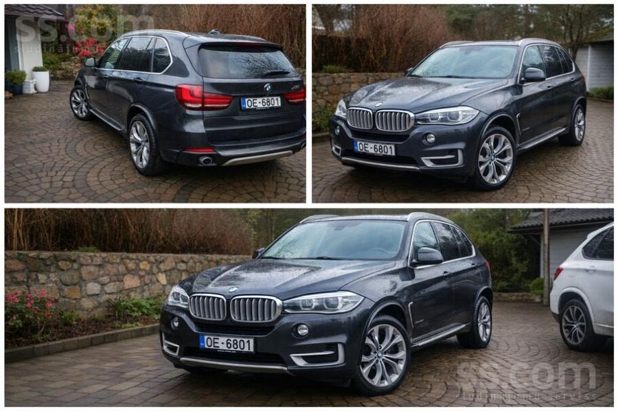 Black BMW X5 2015 in Riga, with an engine capacity of 2.00 L and mileage of 0 thousand km for 18499 €, photo 2 on AUTOMOTO.COM.LV