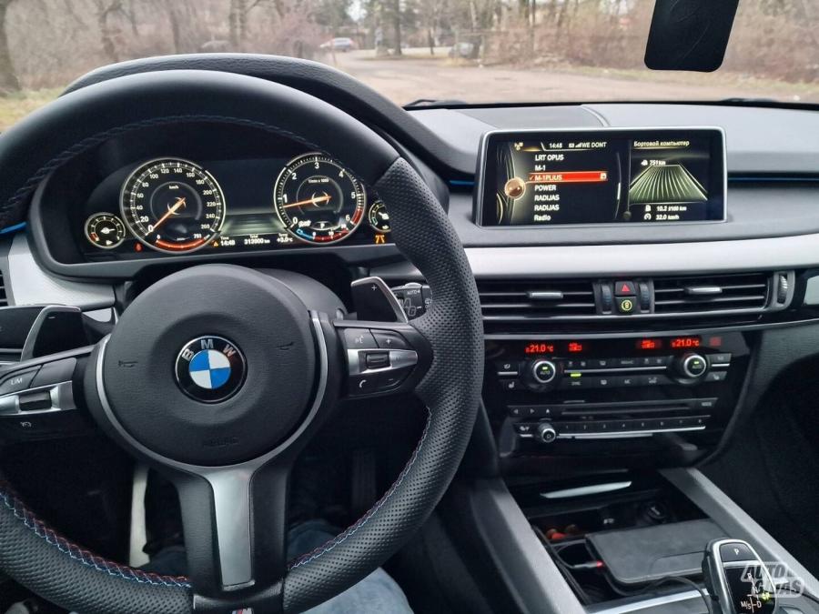 Melns BMW X5 2015 Viļņa, ar dzinēja tilpumu 3.00 L un nobraukumu 316 tūkst. km par 18500 €, foto 4 vietnē AUTOMOTO.COM.LV