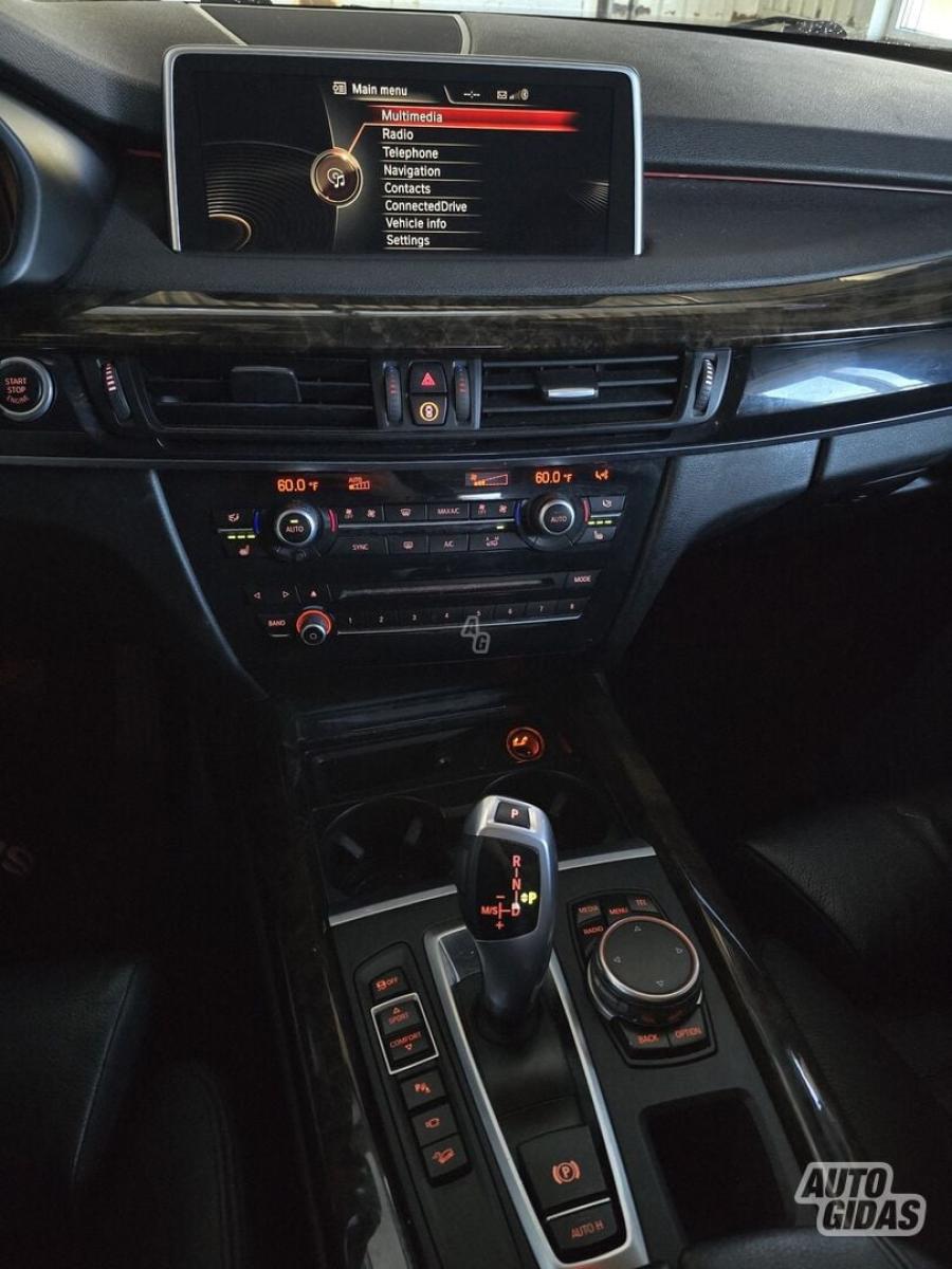 Black BMW X5 2015 in Radviliskis, with an engine capacity of 5.00 L and mileage of 114 thousand km for 9800 €, photo 20 on AUTOMOTO.COM.LV