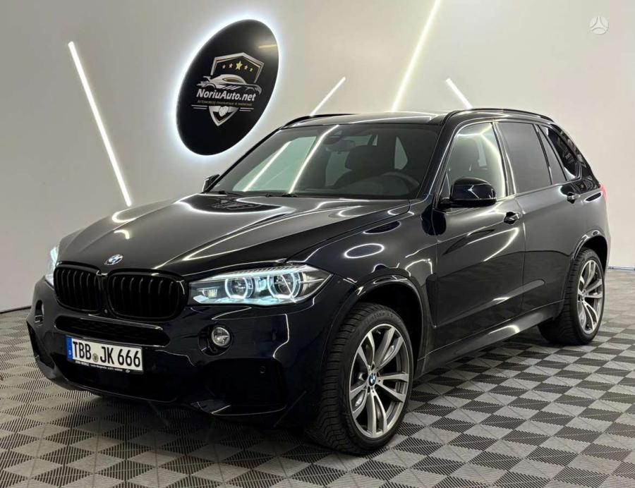 Black BMW X5 2015 in Marijampole, with an engine capacity of 2.99 L and mileage of 225 thousand km for 22750 €, photo 30 on AUTOMOTO.COM.LV