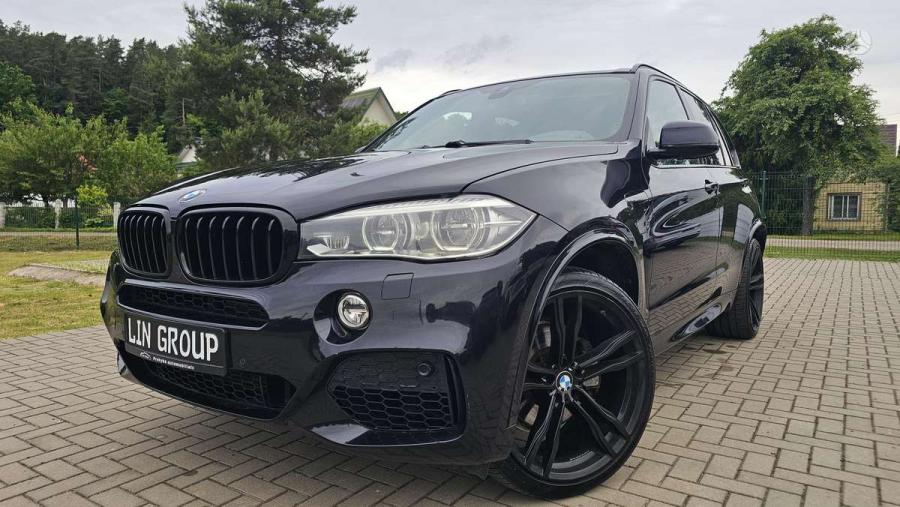 Black BMW X5 2015 in Prienai, with an engine capacity of 2.00 L and mileage of 174 thousand km for 18399 €, photo 1 on AUTOMOTO.COM.LV