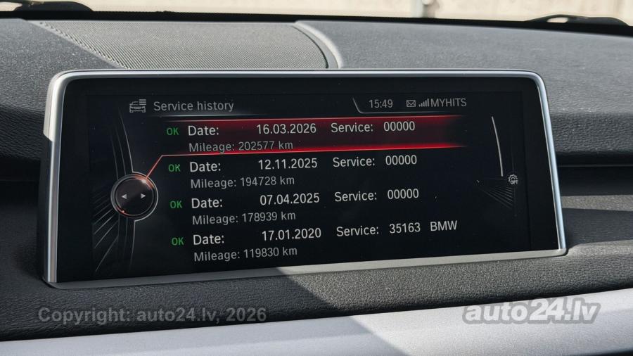 Черный БМВ Х5 2015 в Таллин, объемом двигателя 3.00 л и пробегом 210 тыс. км за 20000 €, фото 28 на AUTOMOTO.COM.LV
