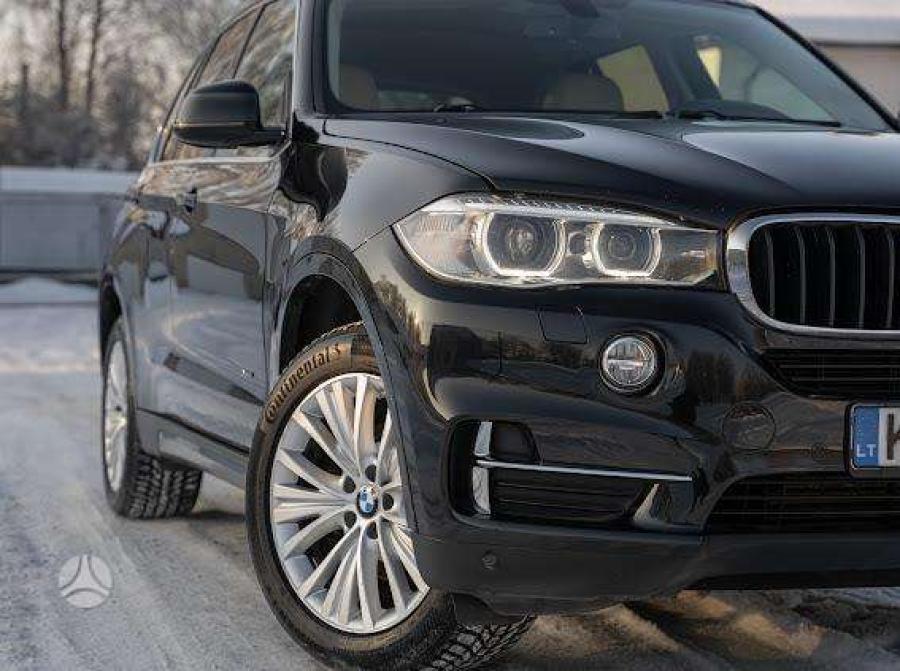 Black BMW X5 2016 in Vilnius, with an engine capacity of 2.98 L and mileage of 194 thousand km for 15500 €, photo 13 on AUTOMOTO.COM.LV