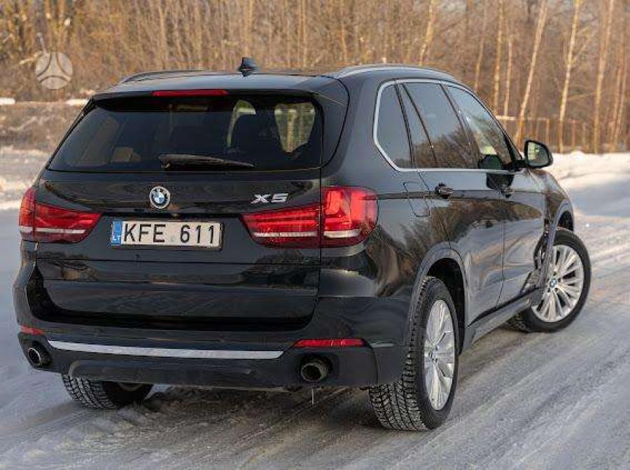 Black BMW X5 2016 in Vilnius, with an engine capacity of 2.98 L and mileage of 194 thousand km for 15500 €, photo 16 on AUTOMOTO.COM.LV