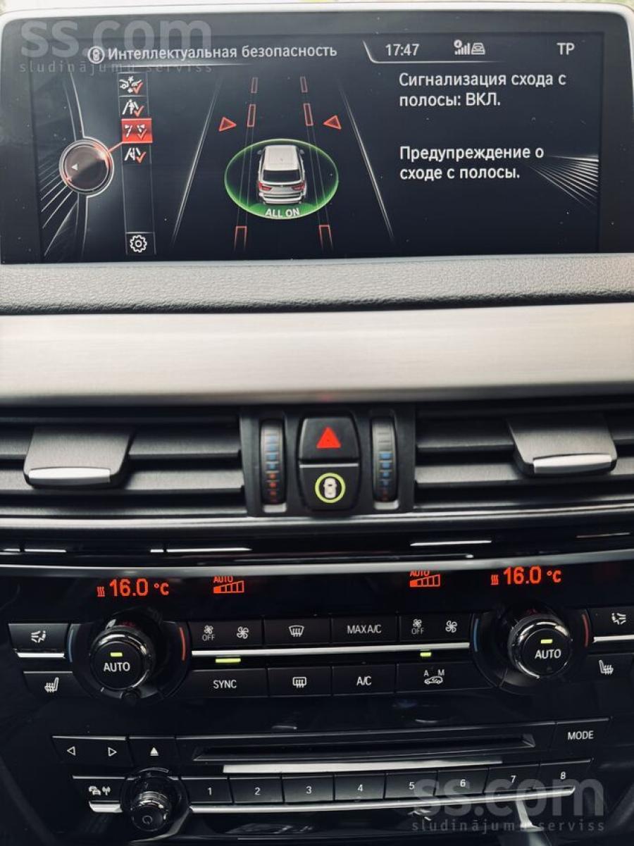 Black BMW X5 2016 in Liepaja, with an engine capacity of 4.00 L and mileage of 178 thousand km for 25500 €, photo 19 on AUTOMOTO.COM.LV