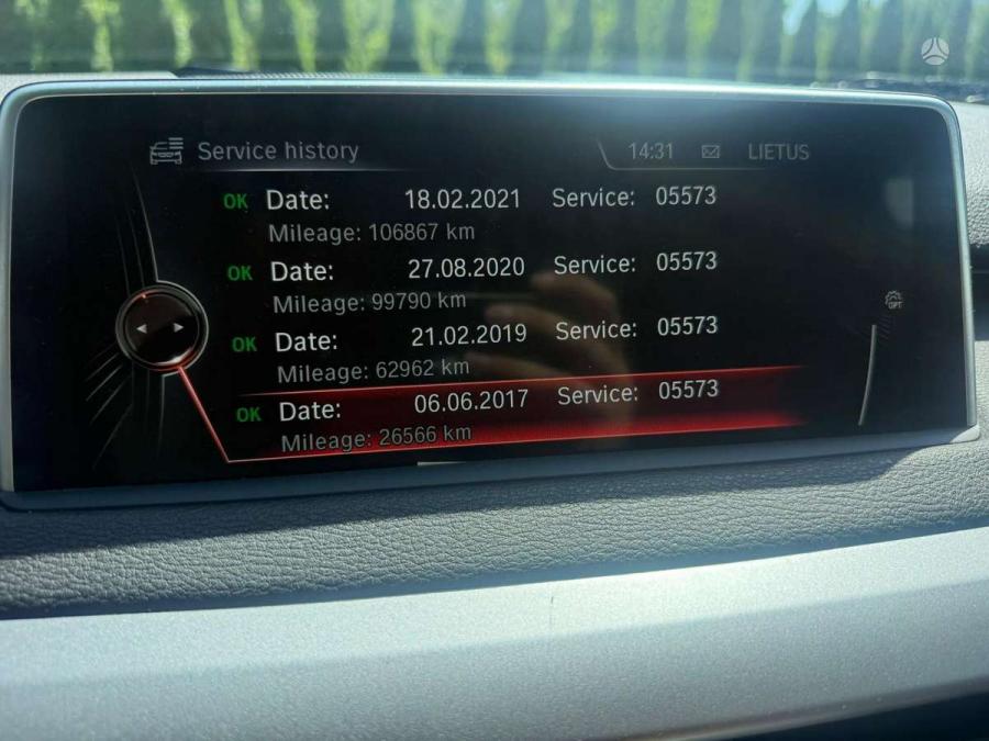 Melns BMW X5 2016 Kauņa, ar dzinēja tilpumu 2.00 L un nobraukumu 197 tūkst. km par 14050 €, foto 19 vietnē AUTOMOTO.COM.LV