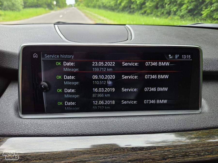 Black BMW X5 2016 in Kaunas, with an engine capacity of 3.00 L and mileage of 250 thousand km for 17989 €, photo 29 on AUTOMOTO.COM.LV
