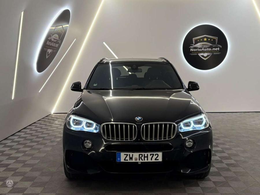 Black BMW X5 2016 in Marijampole, with an engine capacity of 2.99 L and mileage of 211 thousand km for 25750 €, photo 14 on AUTOMOTO.COM.LV
