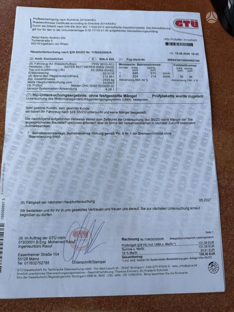 Black BMW X5 2016 in Kaunas, with an engine capacity of 2.99 L and mileage of 220 thousand km for 23200 €, photo 33 on AUTOMOTO.COM.LV